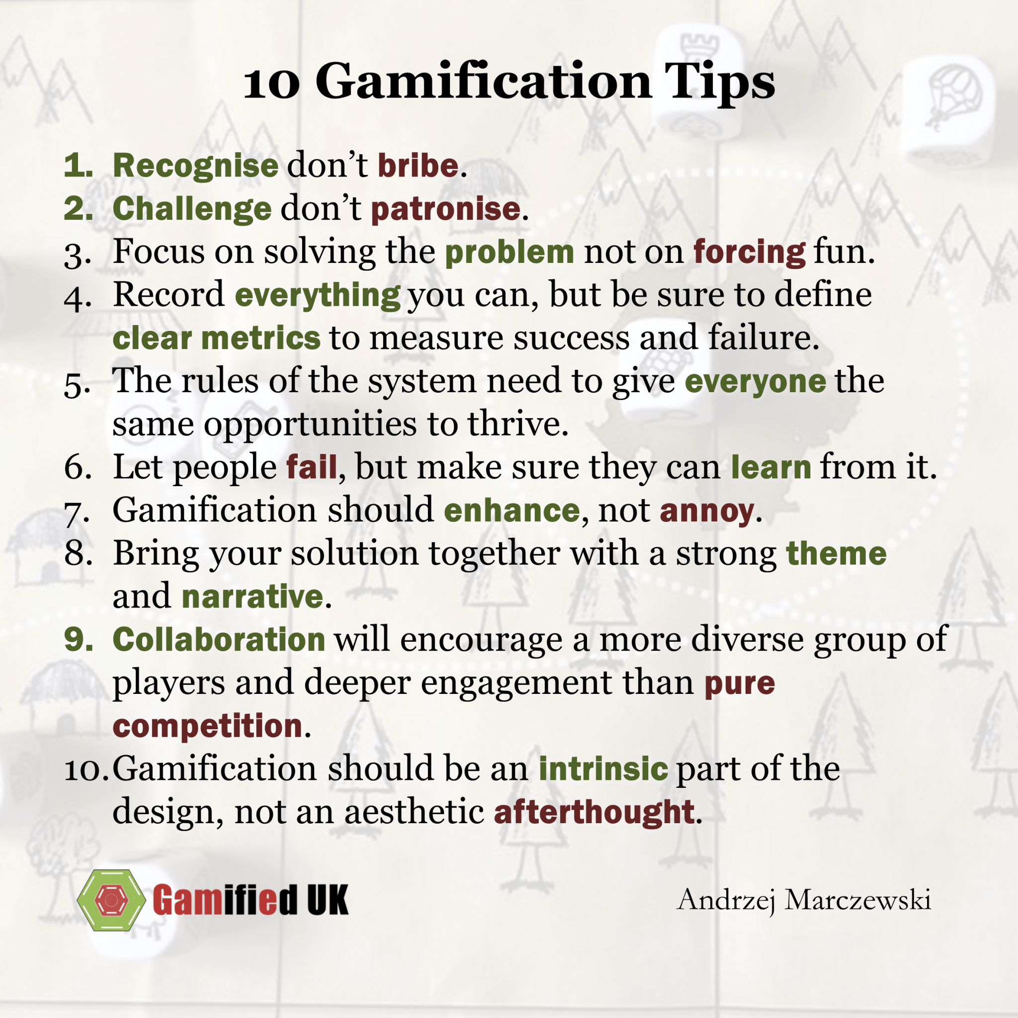 10 Top Gamification Tips - And A Question - Gamified UK - #Gamification ...